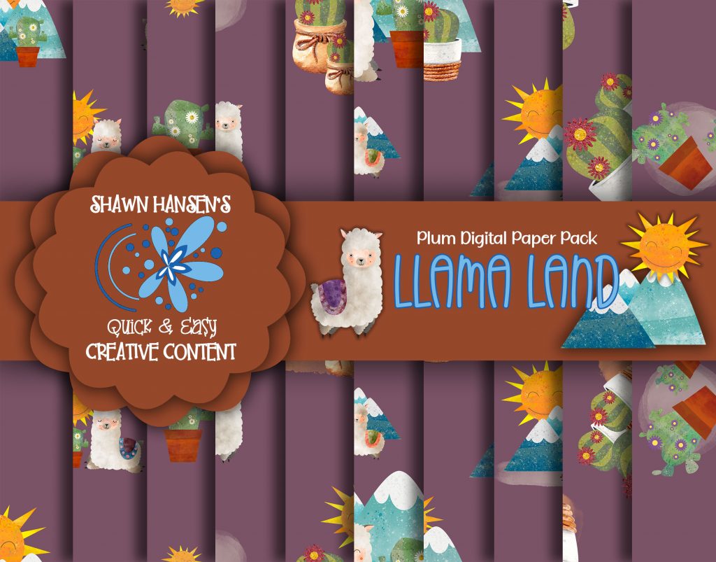 Llama Land Digital Elements Pack