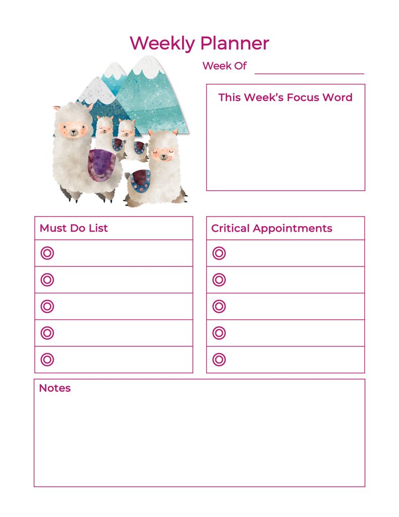 Llama Land Template Pack with Covers