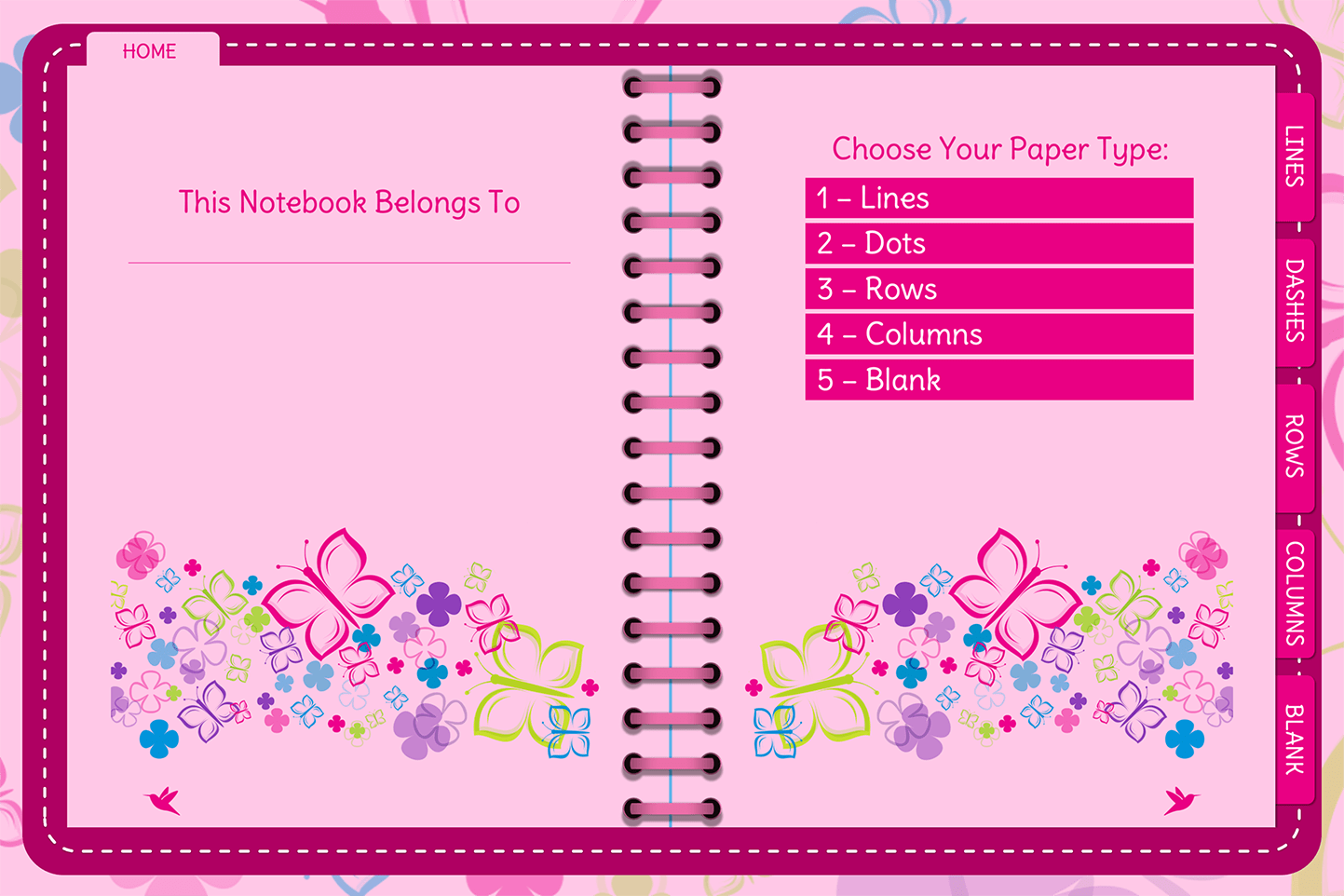 Simple Notes – Butterflies in Flight Journals