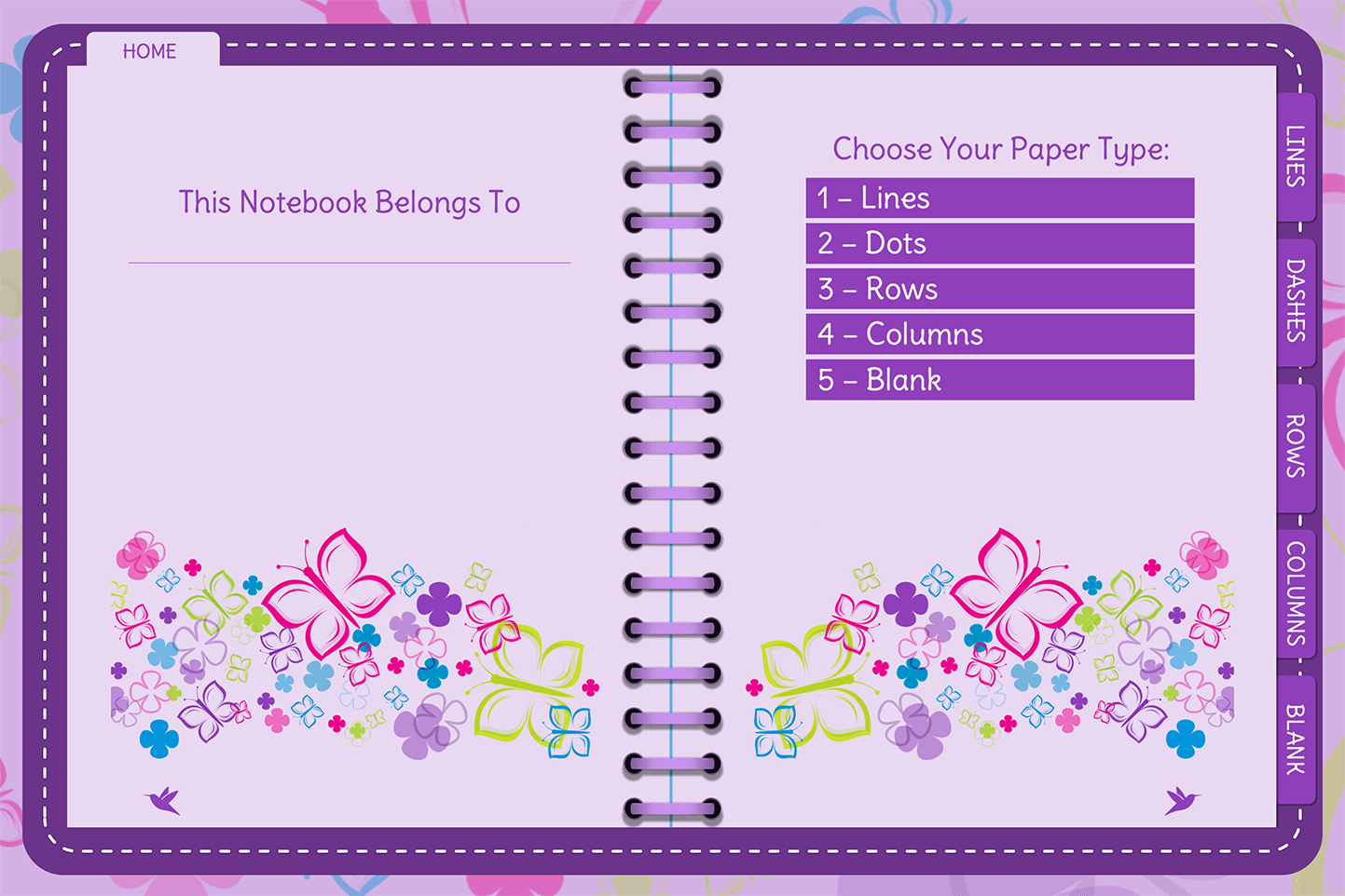 Simple Notes – Butterflies in Flight Journals