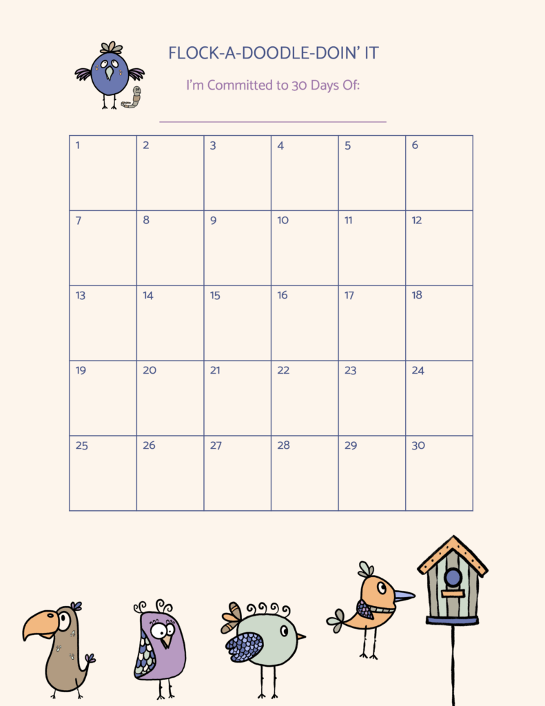 Flock Off! It’s Me Time – 30 Days of Self-Care Planners