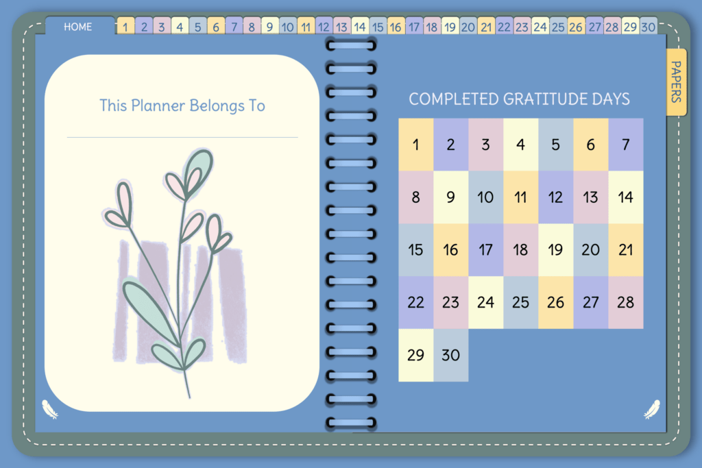 Gradual Gratitude Activity Cards & Planners