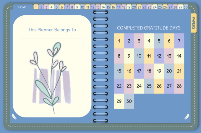 Gradual Gratitude Activity Cards & Planners