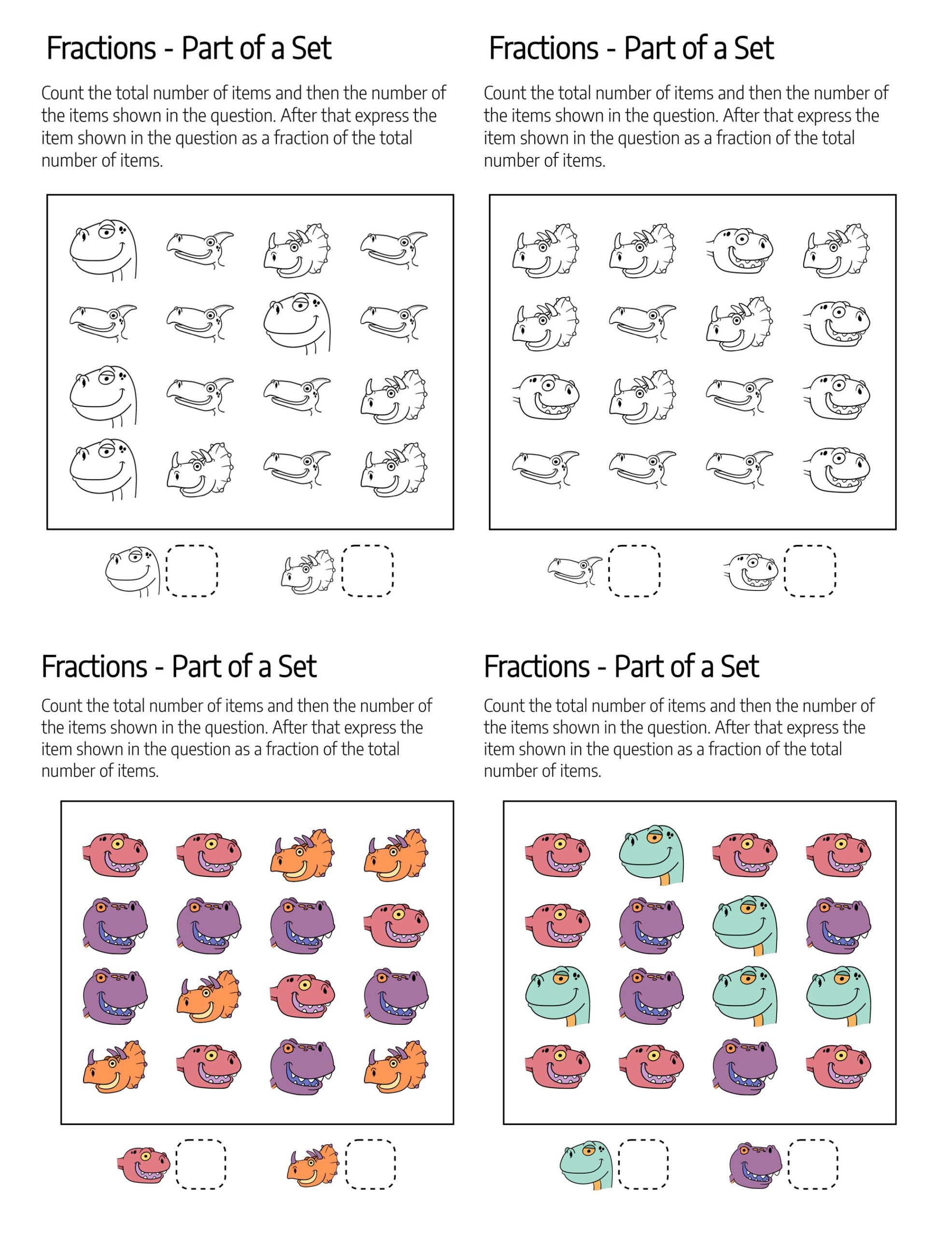 Bonus for Niranjan’s & Bings’ Fraction Worksheets Generator