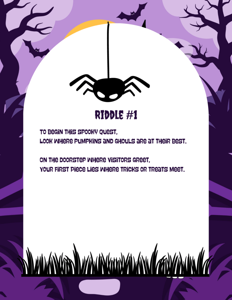 Let’s Create – Happy Halloween Scavenger Hunt Printable